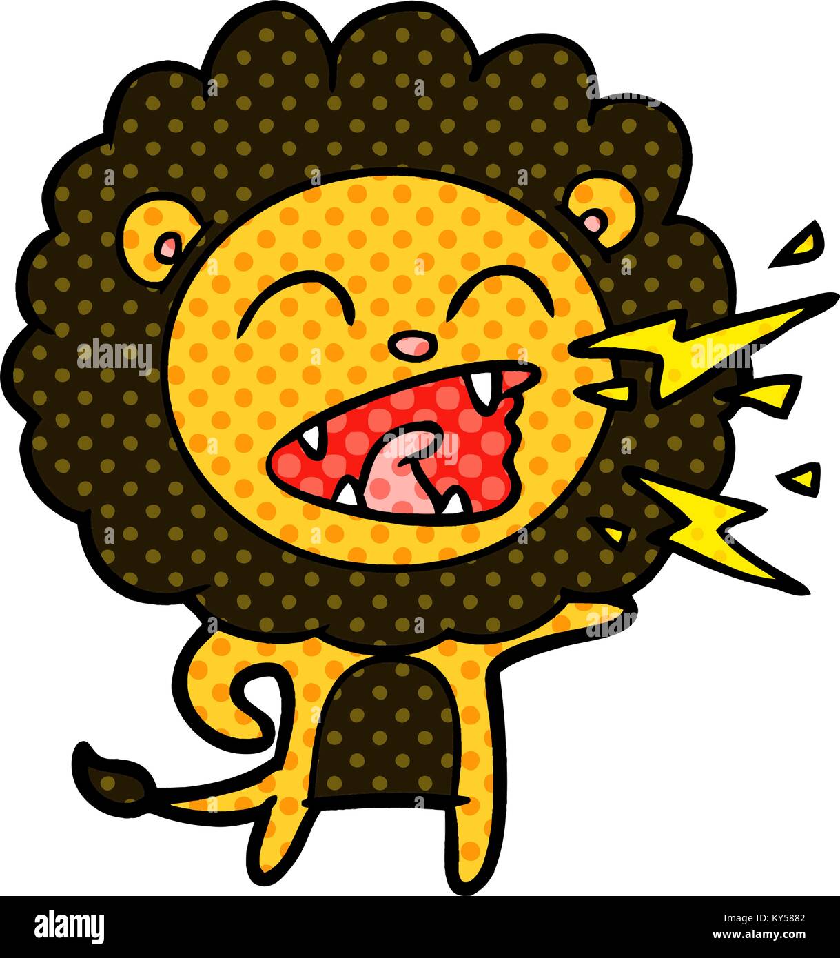 cartoon roaring lion Stock Vector Image & Art - Alamy