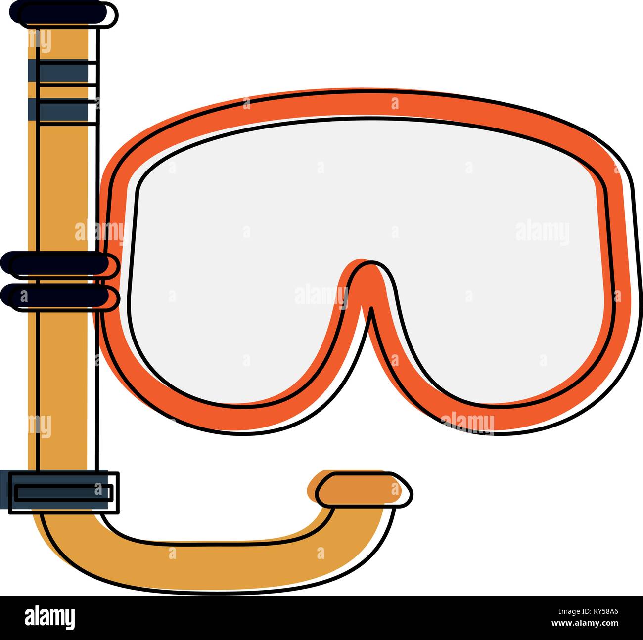 Diving mask isolated Stock Vector Image & Art - Alamy