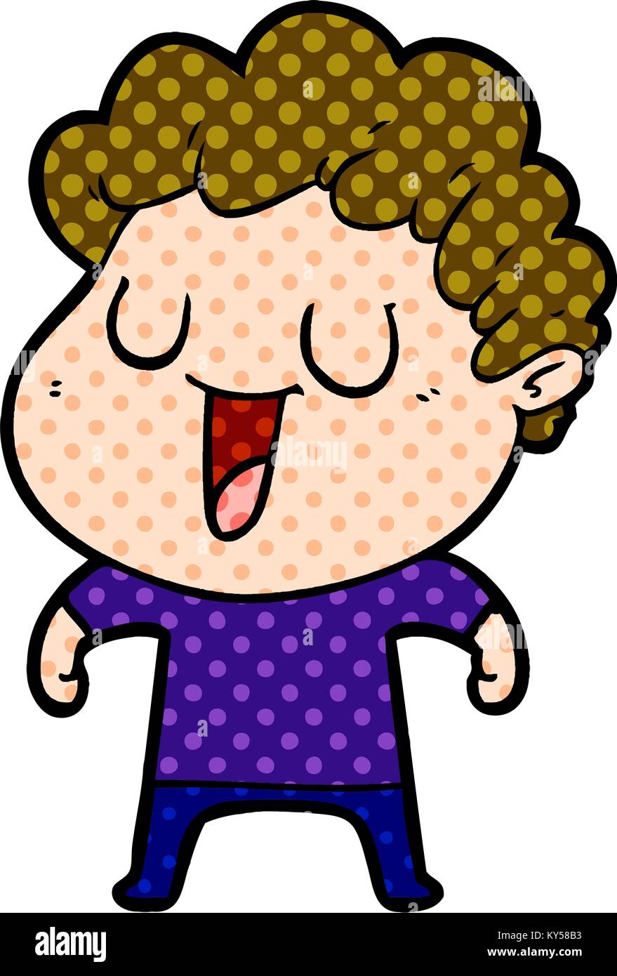 laughing cartoon man Stock Vector Image & Art - Alamy