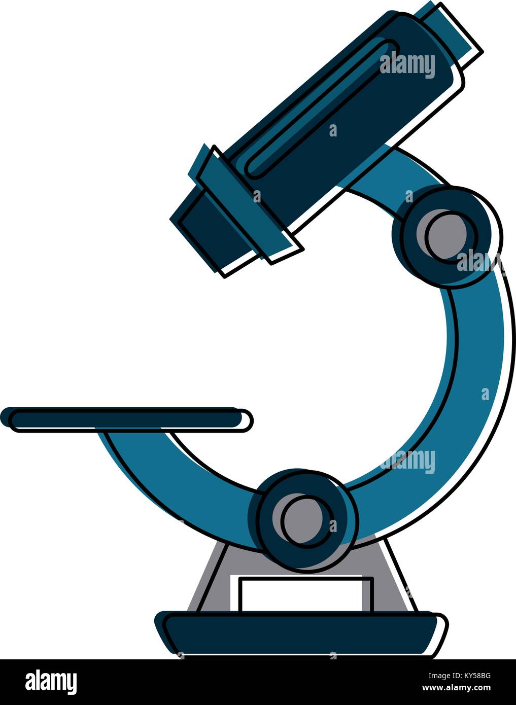 Microscope science tool Stock Vector Image & Art - Alamy