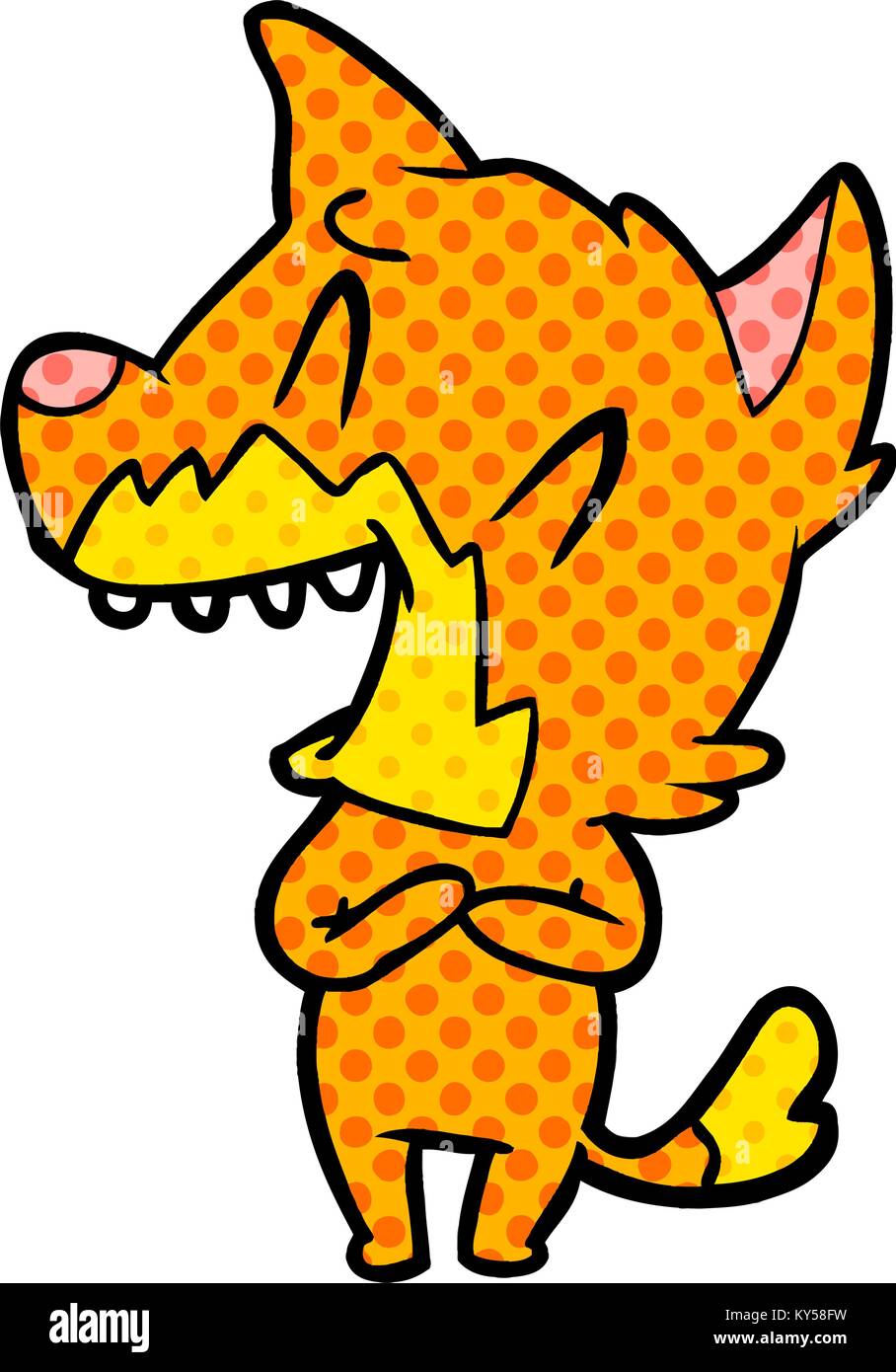 laughing fox cartoon Stock Vector Image & Art - Alamy