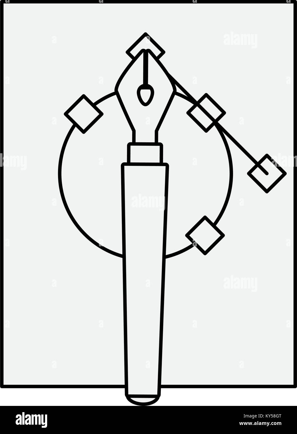 Fountain pen digital vector isolated Stock Vector Image & Art - Alamy