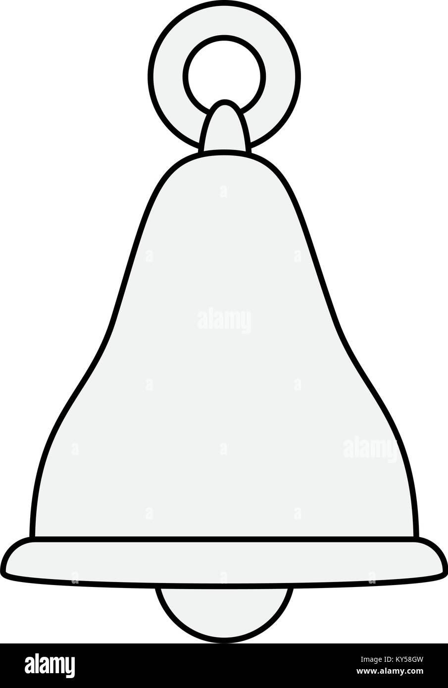 Bell isolated symbol Stock Vector Image & Art - Alamy