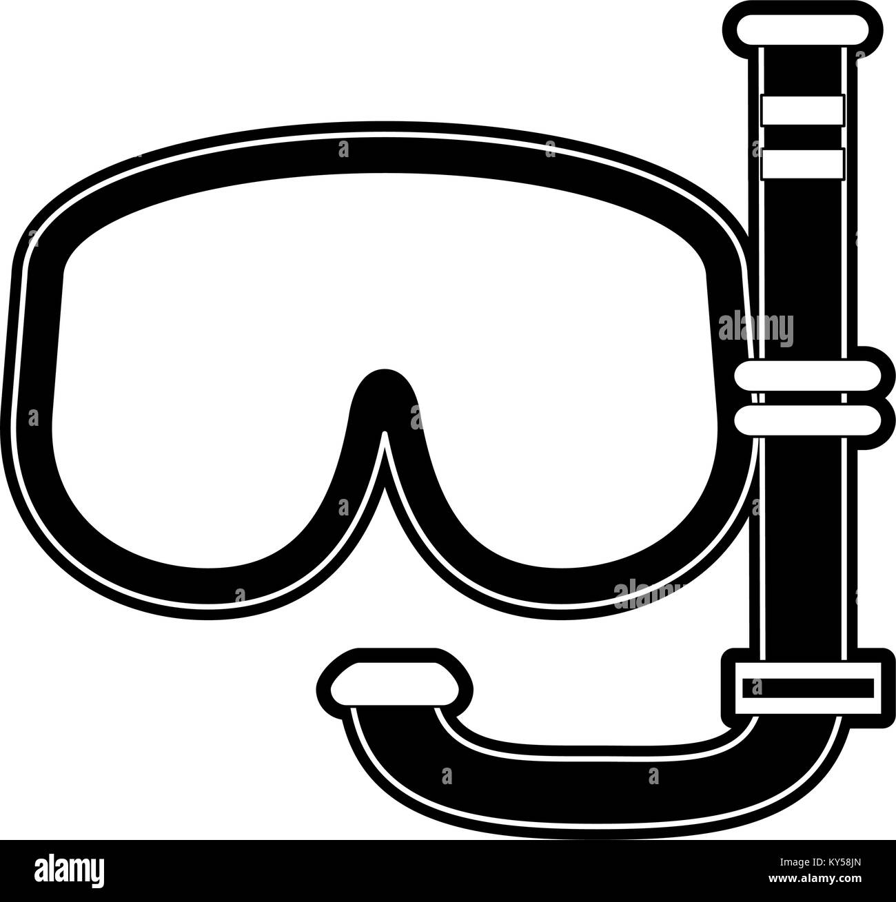 Diving mask isolated Stock Vector Image & Art - Alamy