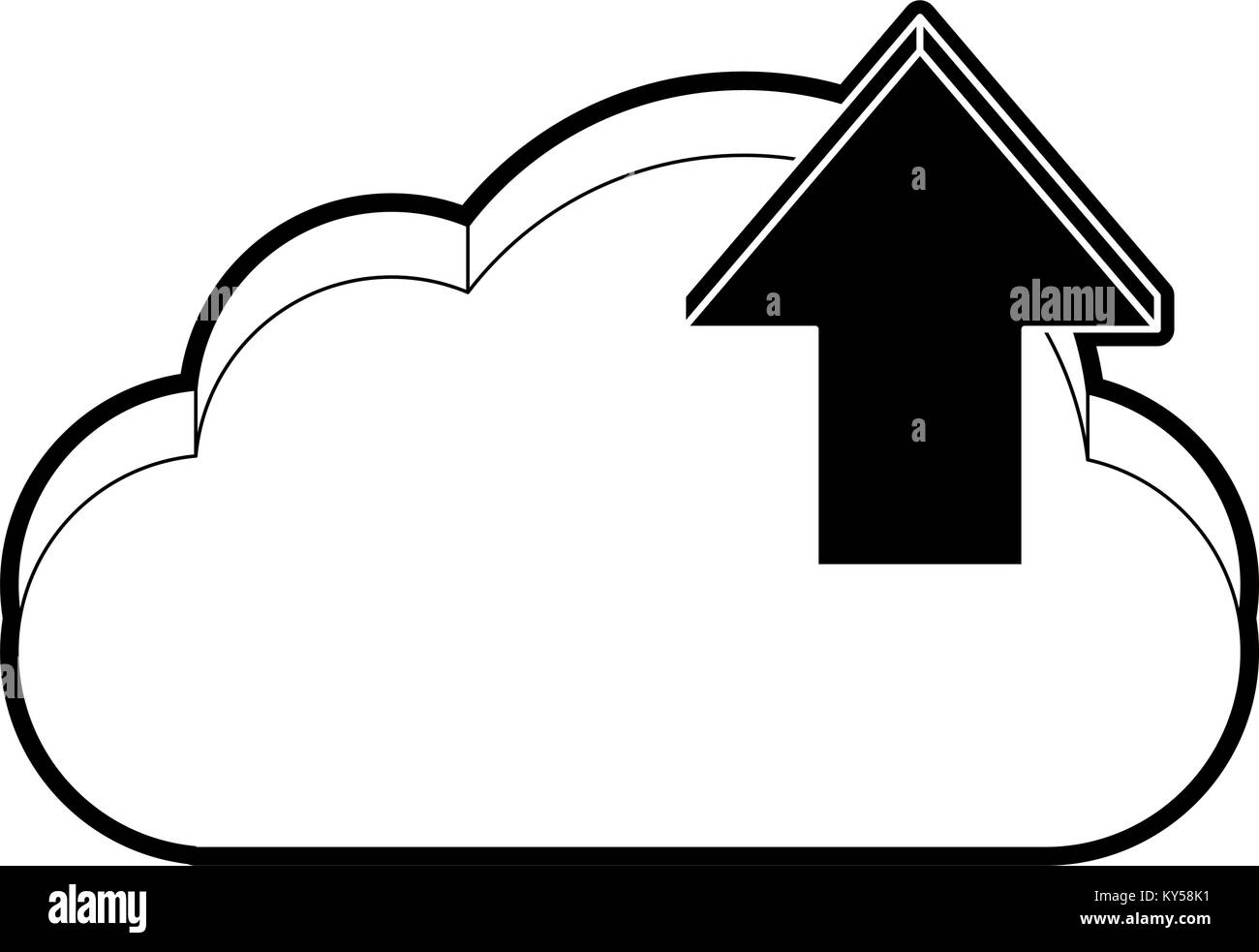 Cloud Computing Technology Symbol Stock Vector Image And Art Alamy