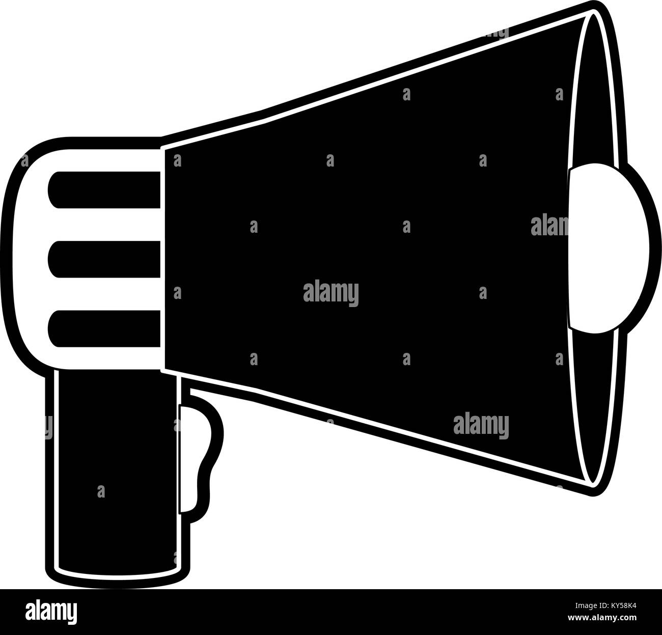 Bullhorn advertising symbol Stock Vector Image & Art - Alamy