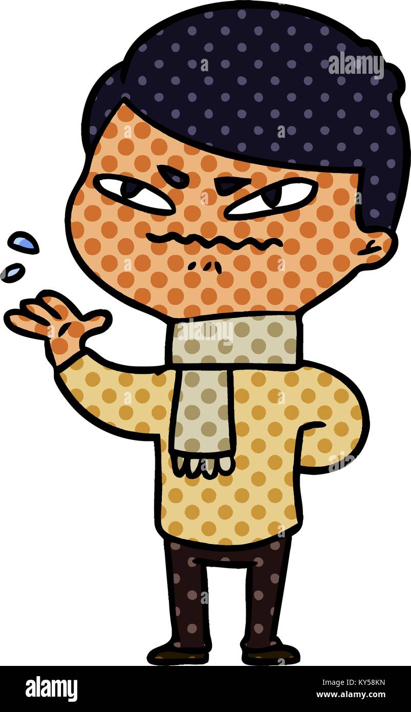 cartoon angry man Stock Vector Image & Art - Alamy