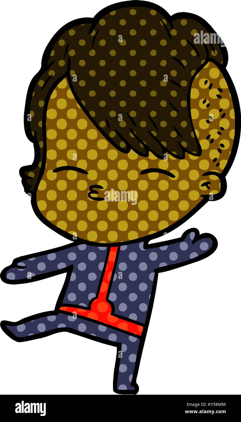 cartoon girl wearing futuristic clothes Stock Vector Image & Art - Alamy