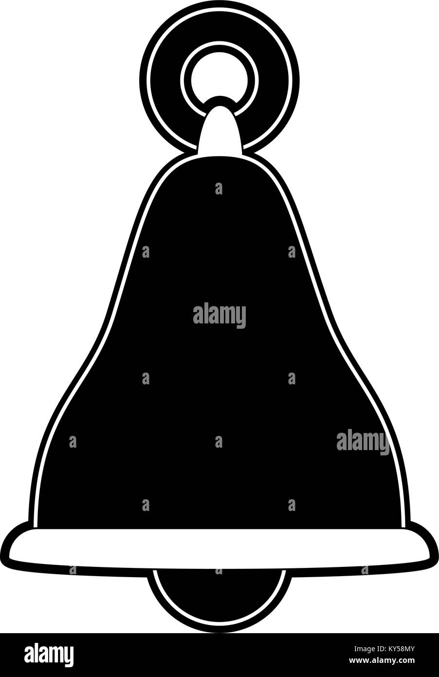 Bell isolated symbol Stock Vector Image & Art - Alamy