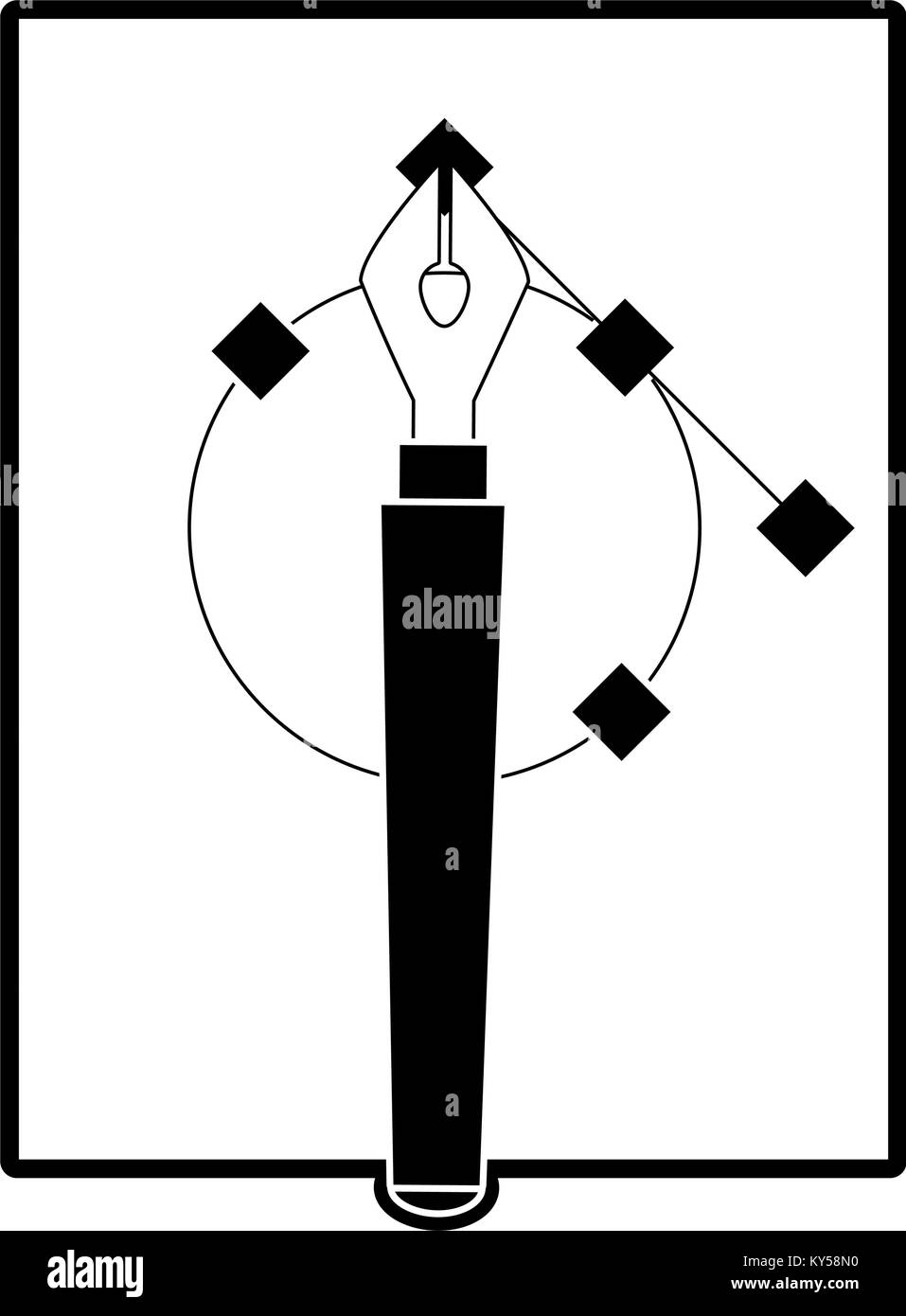 Fountain pen digital vector isolated Stock Vector Image & Art - Alamy