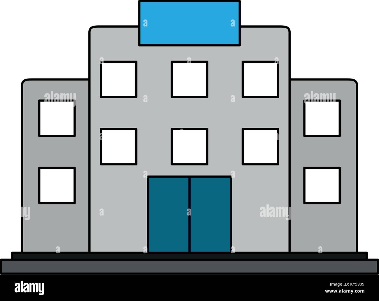 Hospital building symbol Stock Vector Image & Art - Alamy