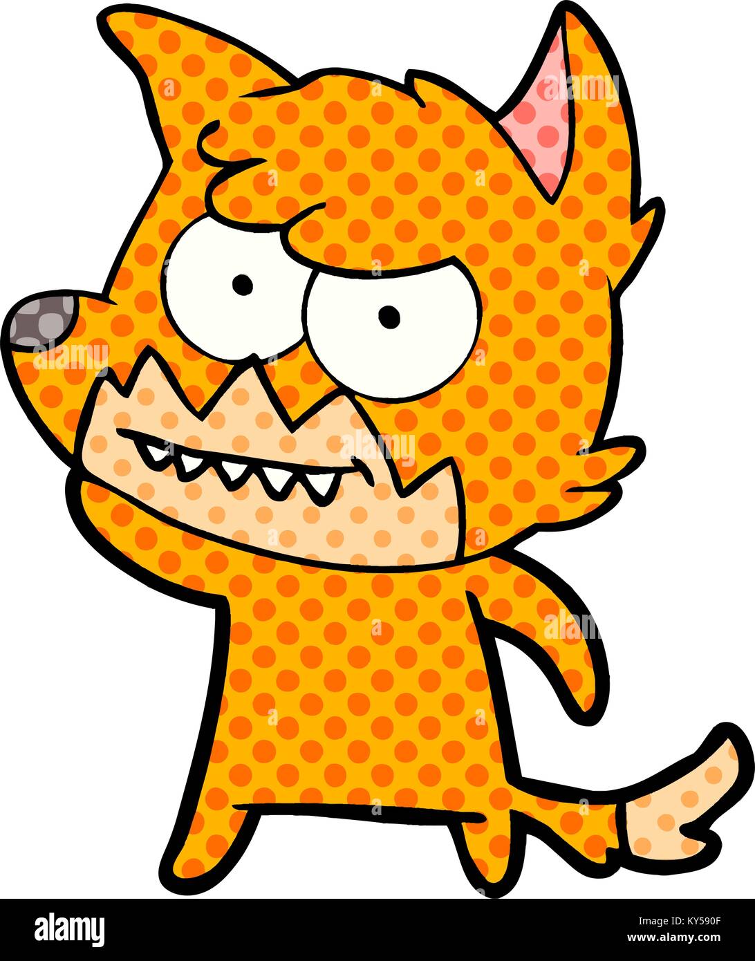 cartoon grinning fox Stock Vector Image & Art - Alamy