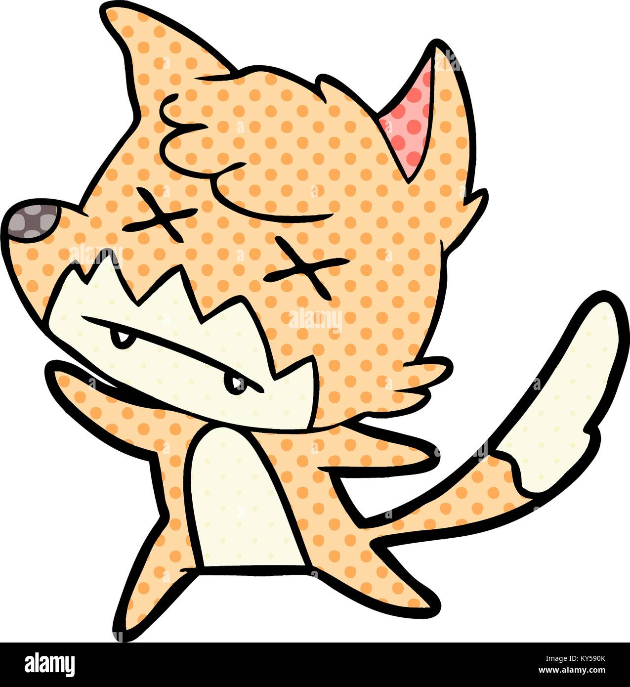 cartoon dead fox Stock Vector Image & Art - Alamy