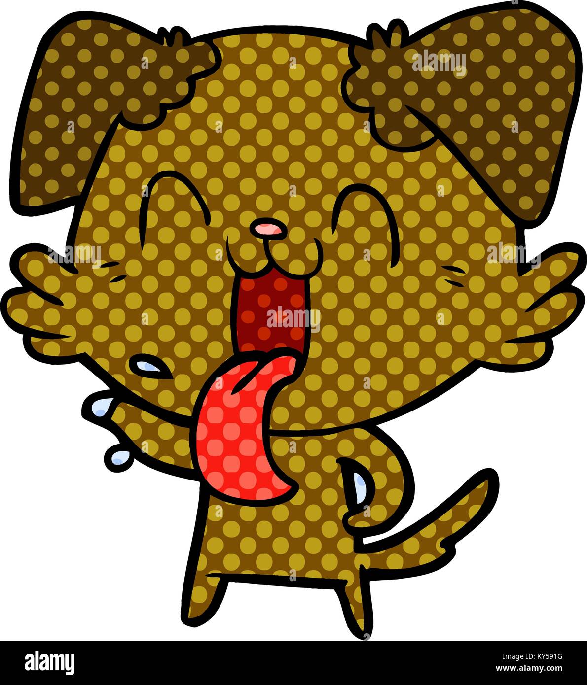 cartoon panting dog Stock Vector Image & Art - Alamy