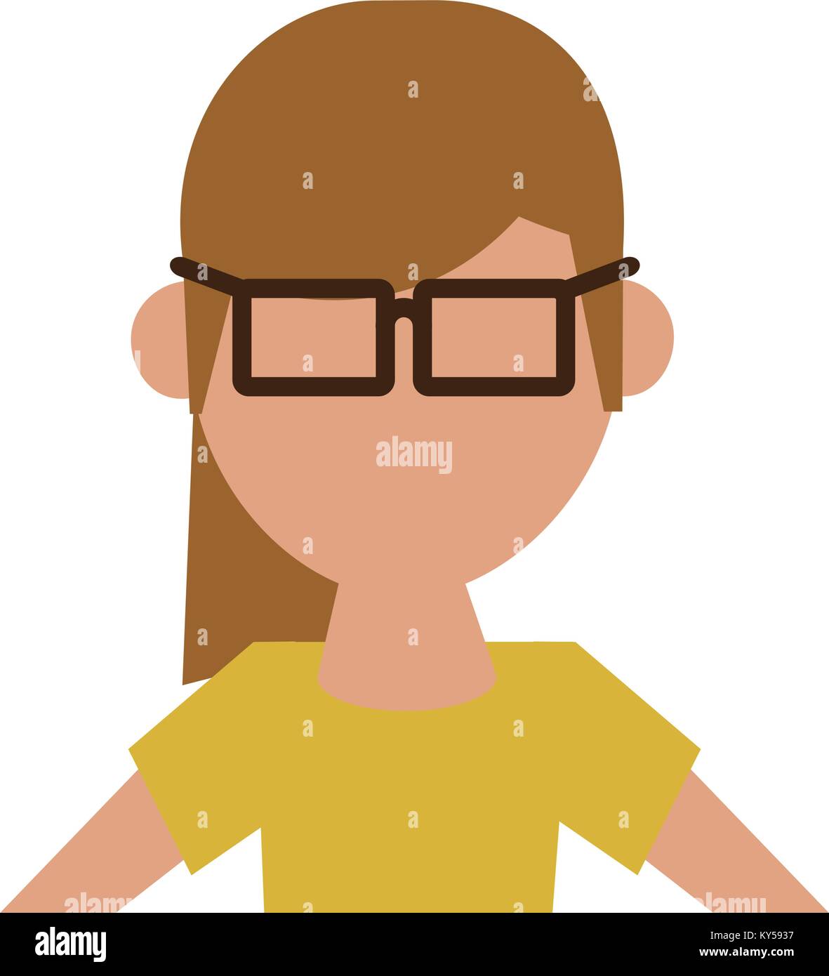 Geek woman avatar Stock Vector Image & Art - Alamy