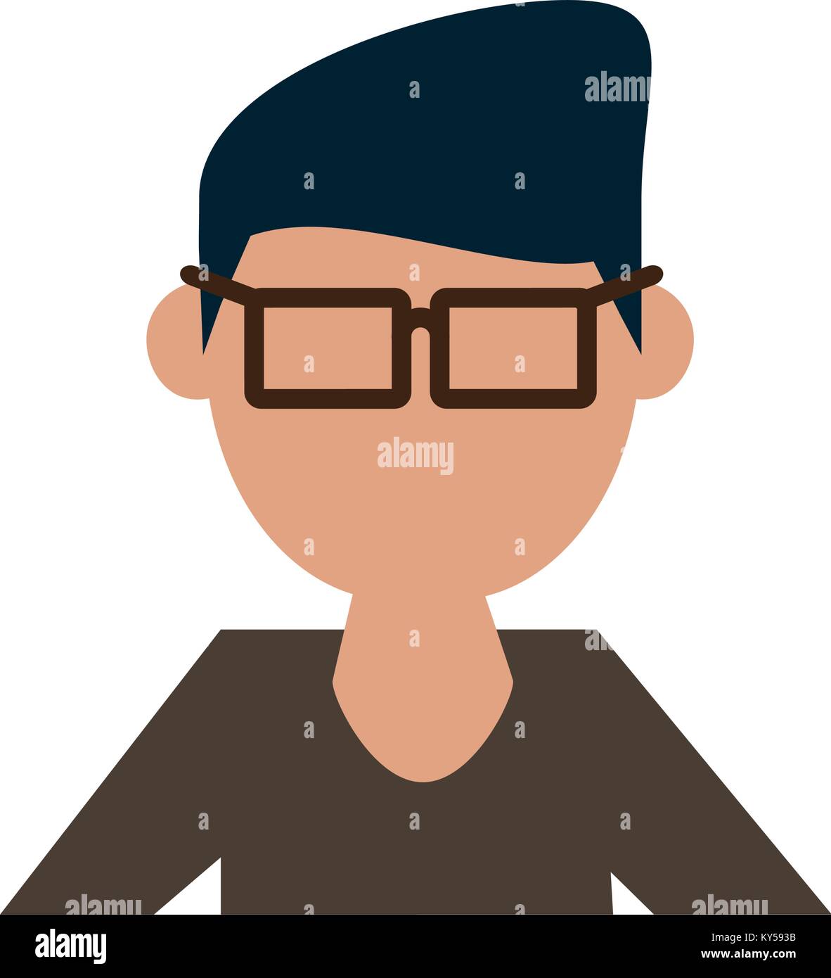 Geek man cartoon Stock Vector Image & Art - Alamy