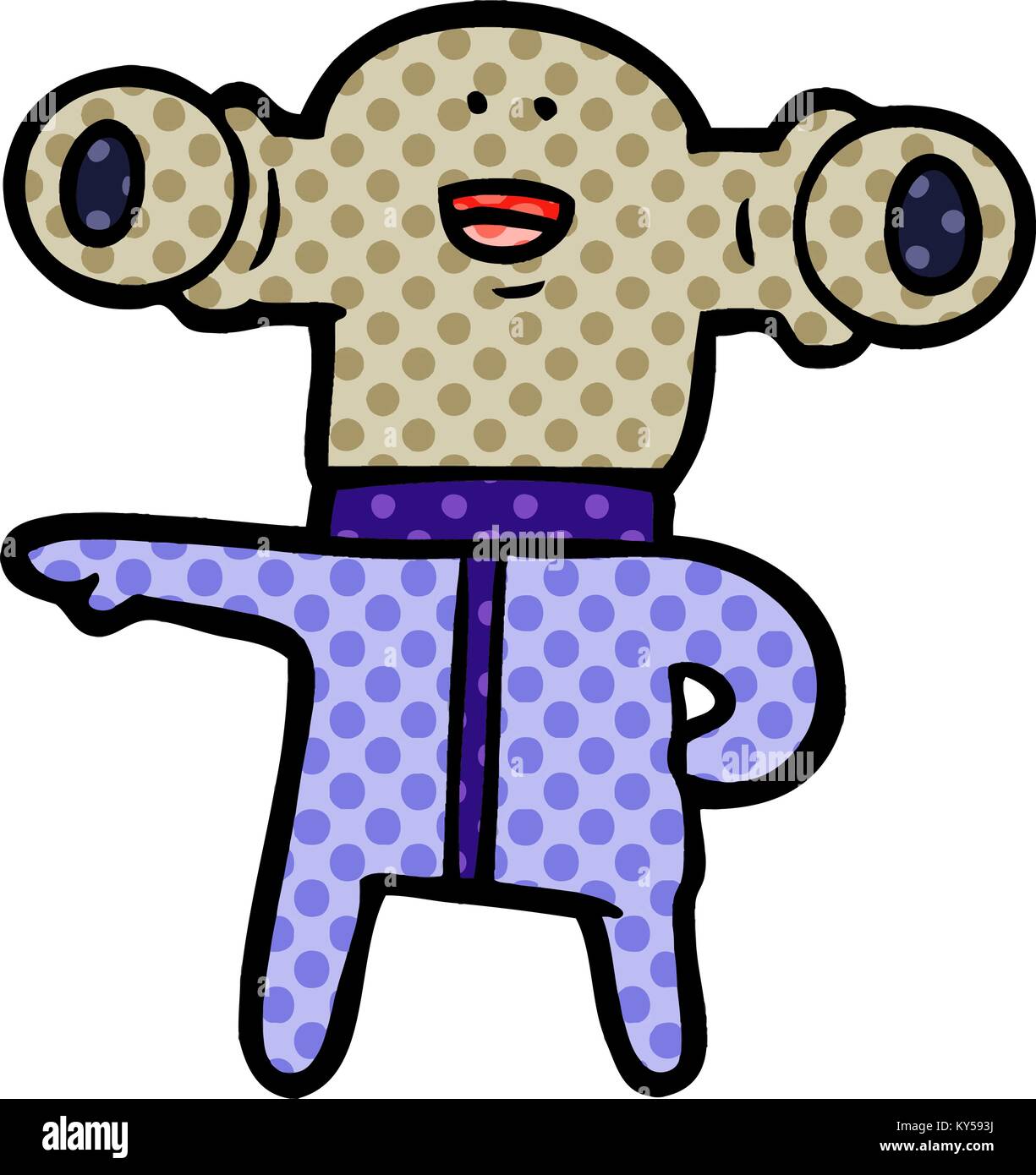 friendly cartoon alien Stock Vector Image & Art - Alamy