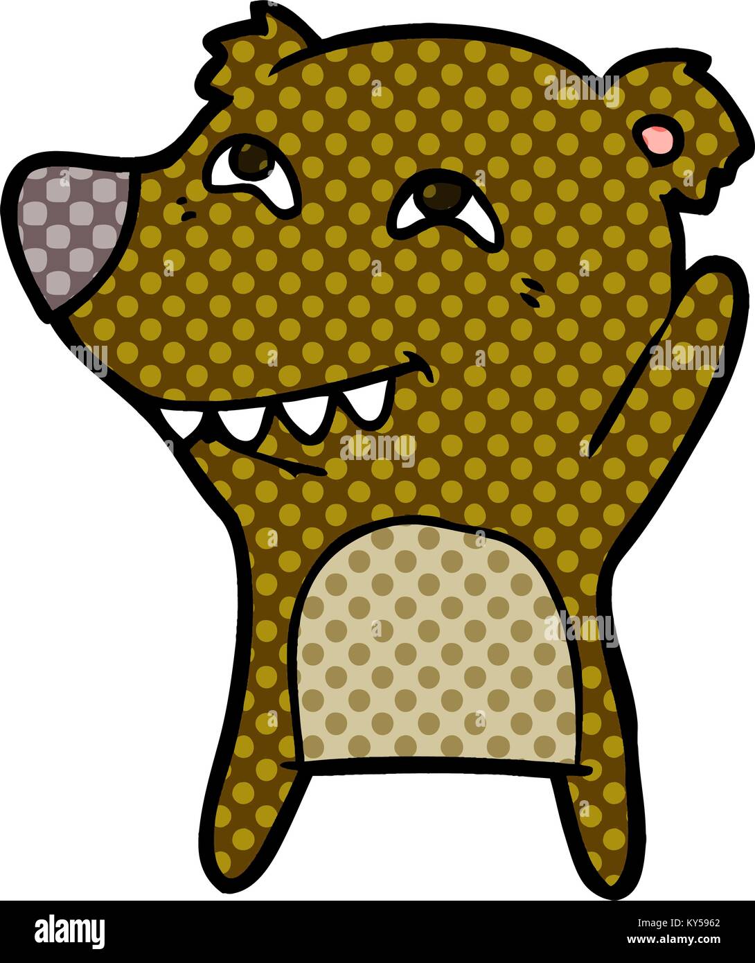cartoon bear showing teeth Stock Vector Image & Art - Alamy