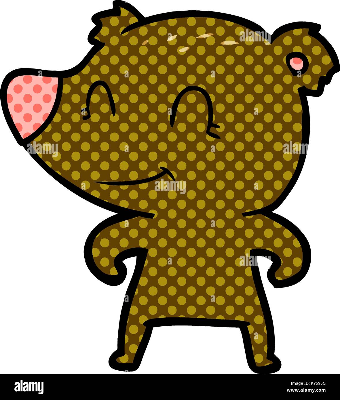 smiling bear cartoon Stock Vector Image & Art - Alamy