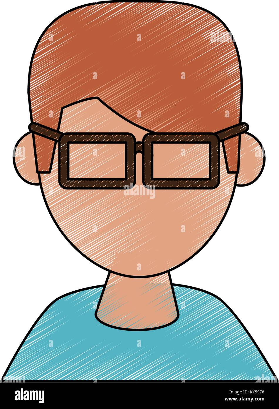 Geek man cartoon Stock Vector Image & Art - Alamy