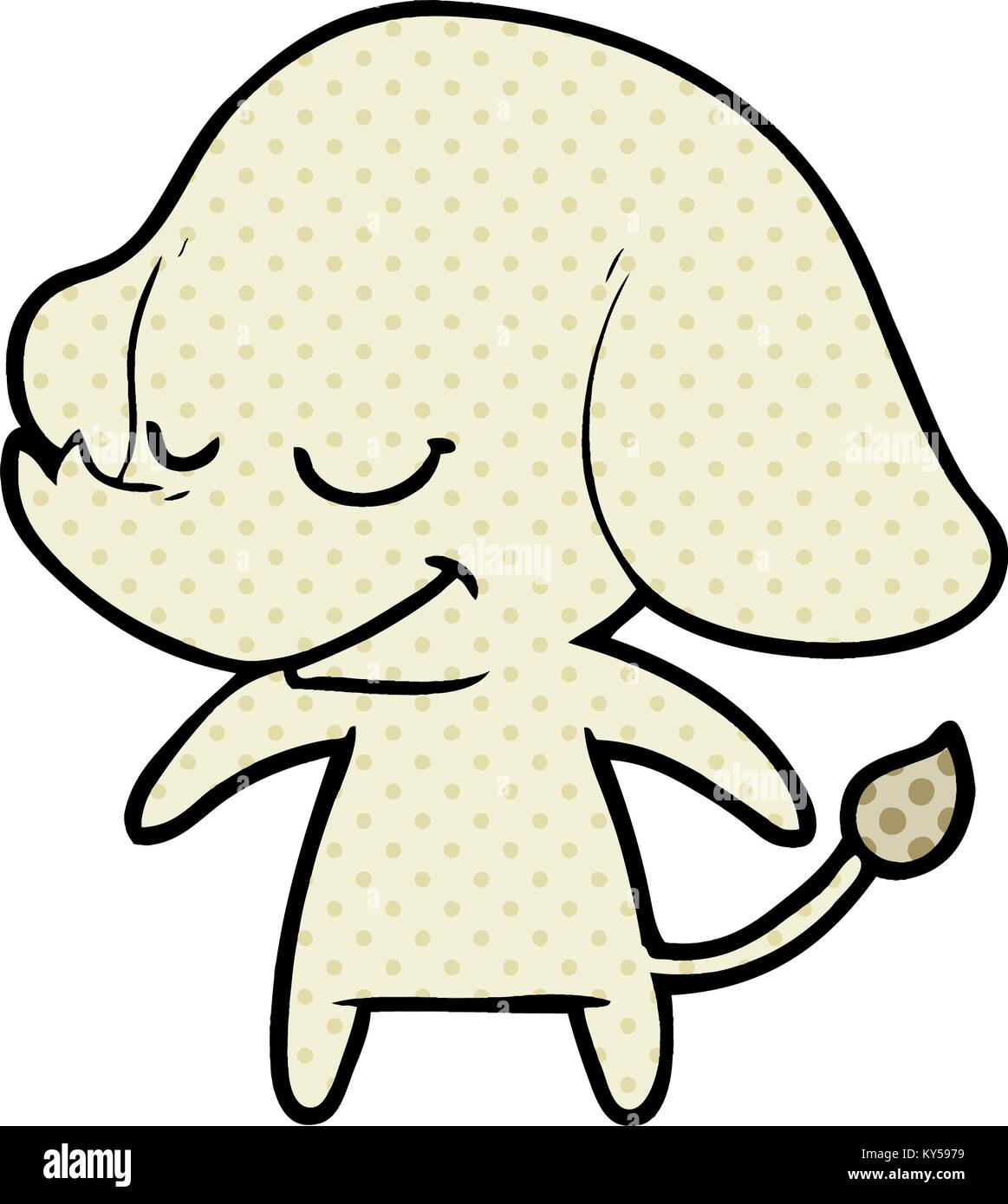 cartoon smiling elephant Stock Vector Image & Art - Alamy