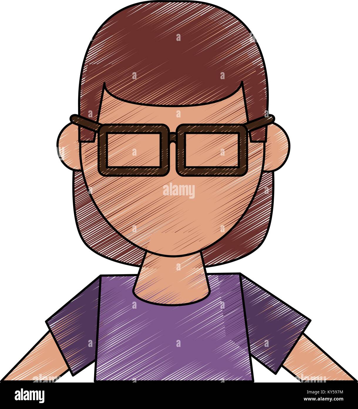 Geek woman avatar Stock Vector Image & Art - Alamy