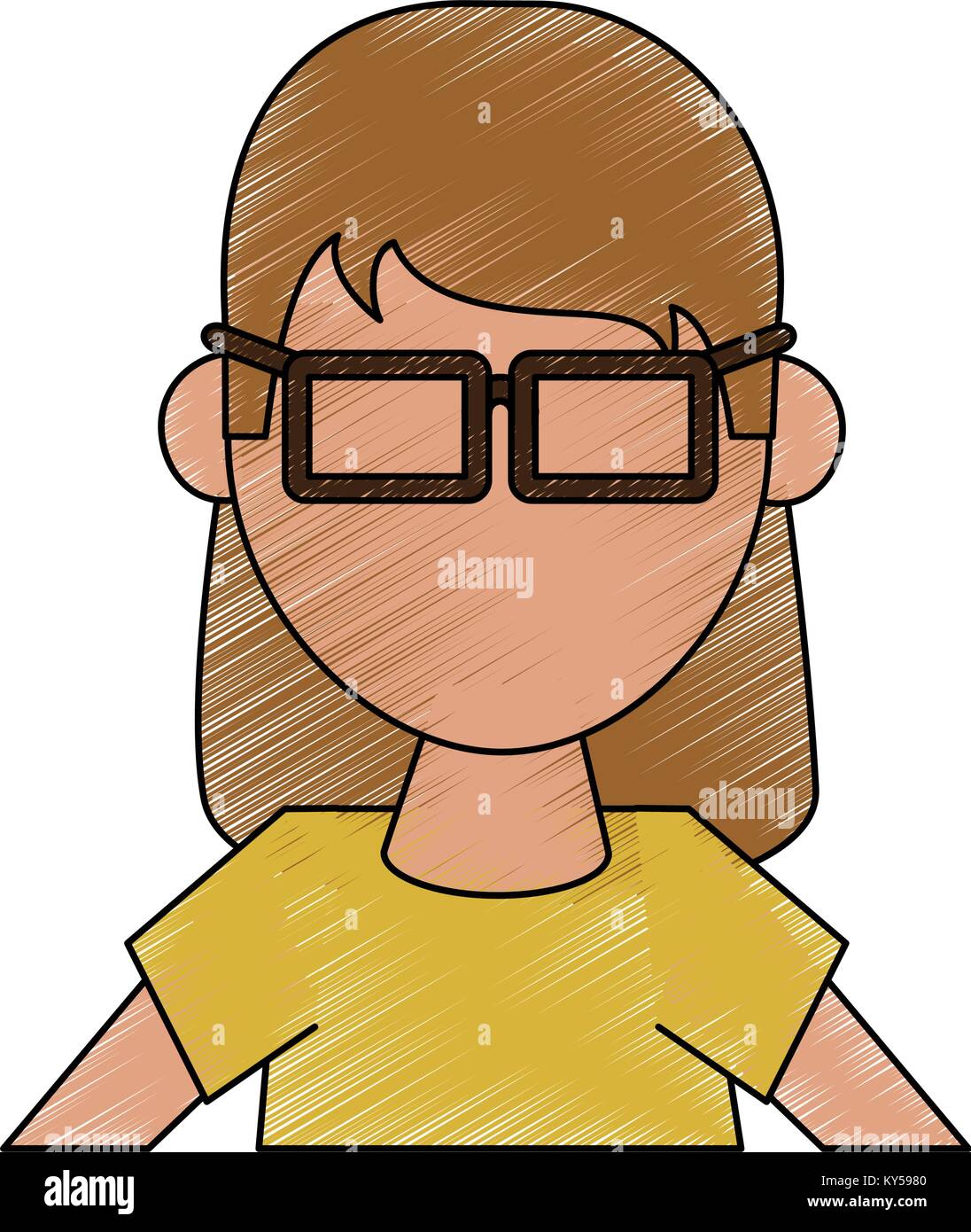 Geek woman avatar Stock Vector Image & Art - Alamy