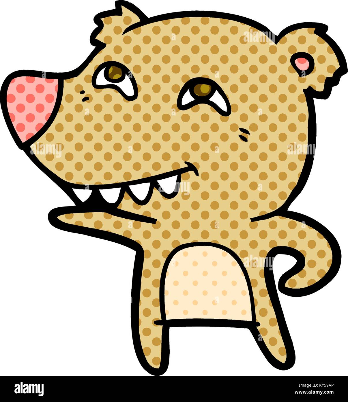 cartoon bear showing teeth Stock Vector Image & Art - Alamy