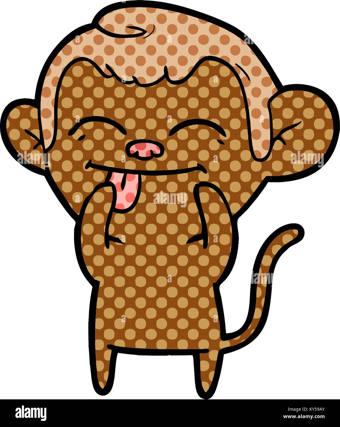 funny cartoon monkey Stock Vector Image & Art - Alamy