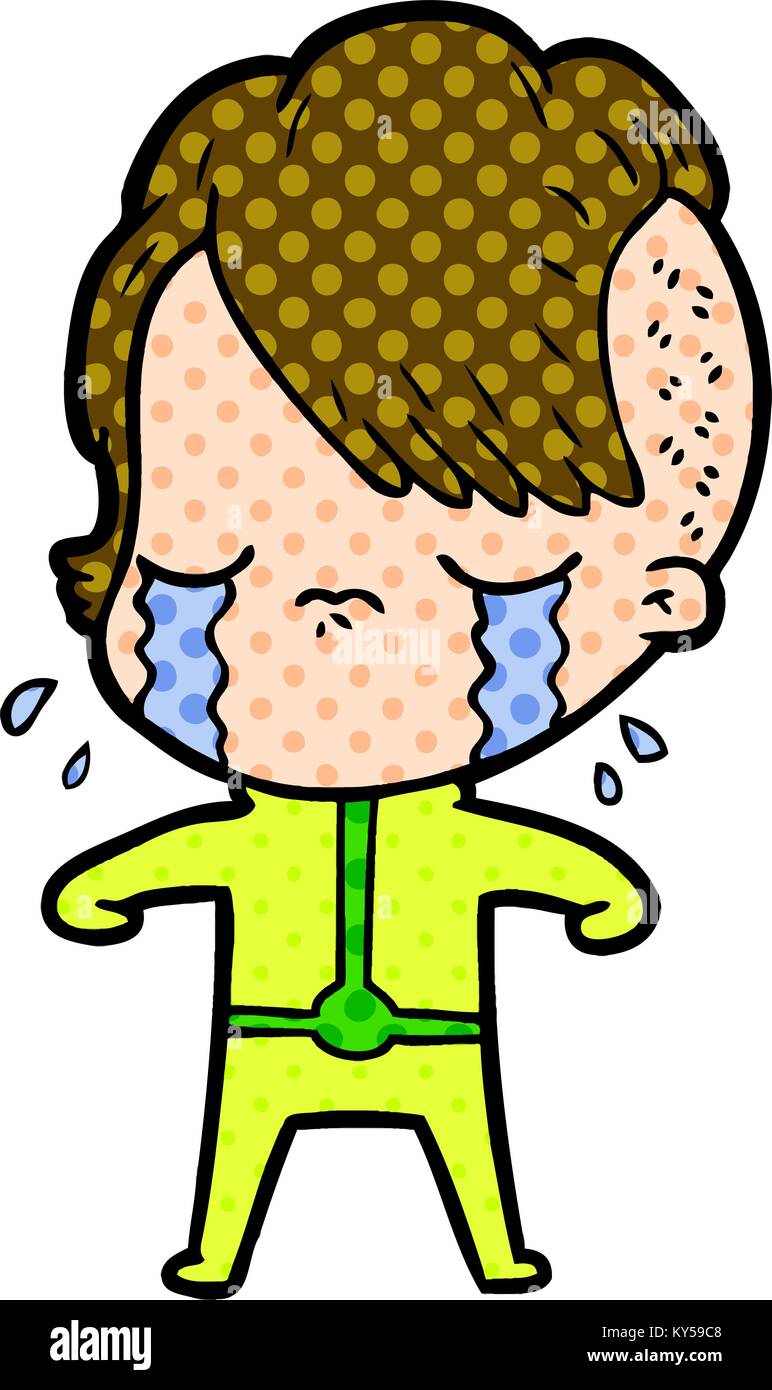 cartoon crying girl Stock Vector Image & Art - Alamy