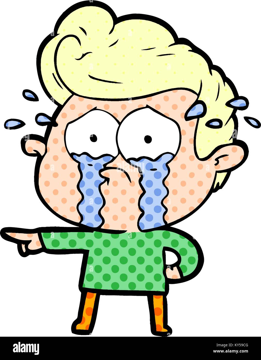 cartoon crying man Stock Vector Image & Art - Alamy