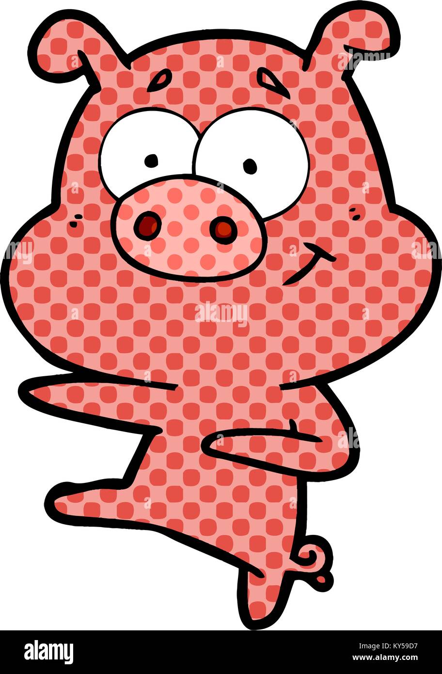 cartoon pig pointing Stock Vector Image & Art - Alamy