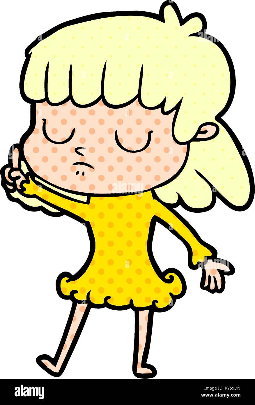 cartoon indifferent woman Stock Vector Image & Art - Alamy