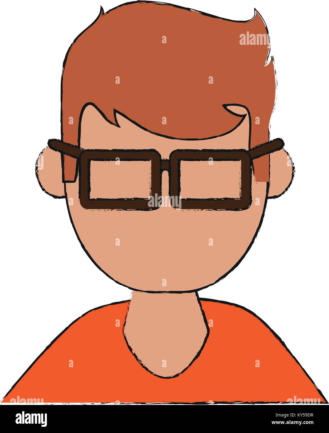 Geek man cartoon Stock Vector Image & Art - Alamy