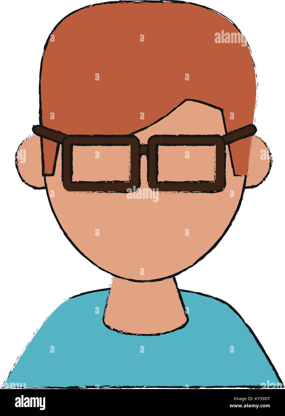 Geek man cartoon Stock Vector Image & Art - Alamy