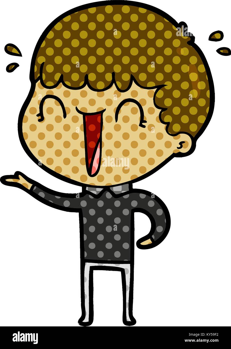 laughing cartoon man Stock Vector Image & Art - Alamy