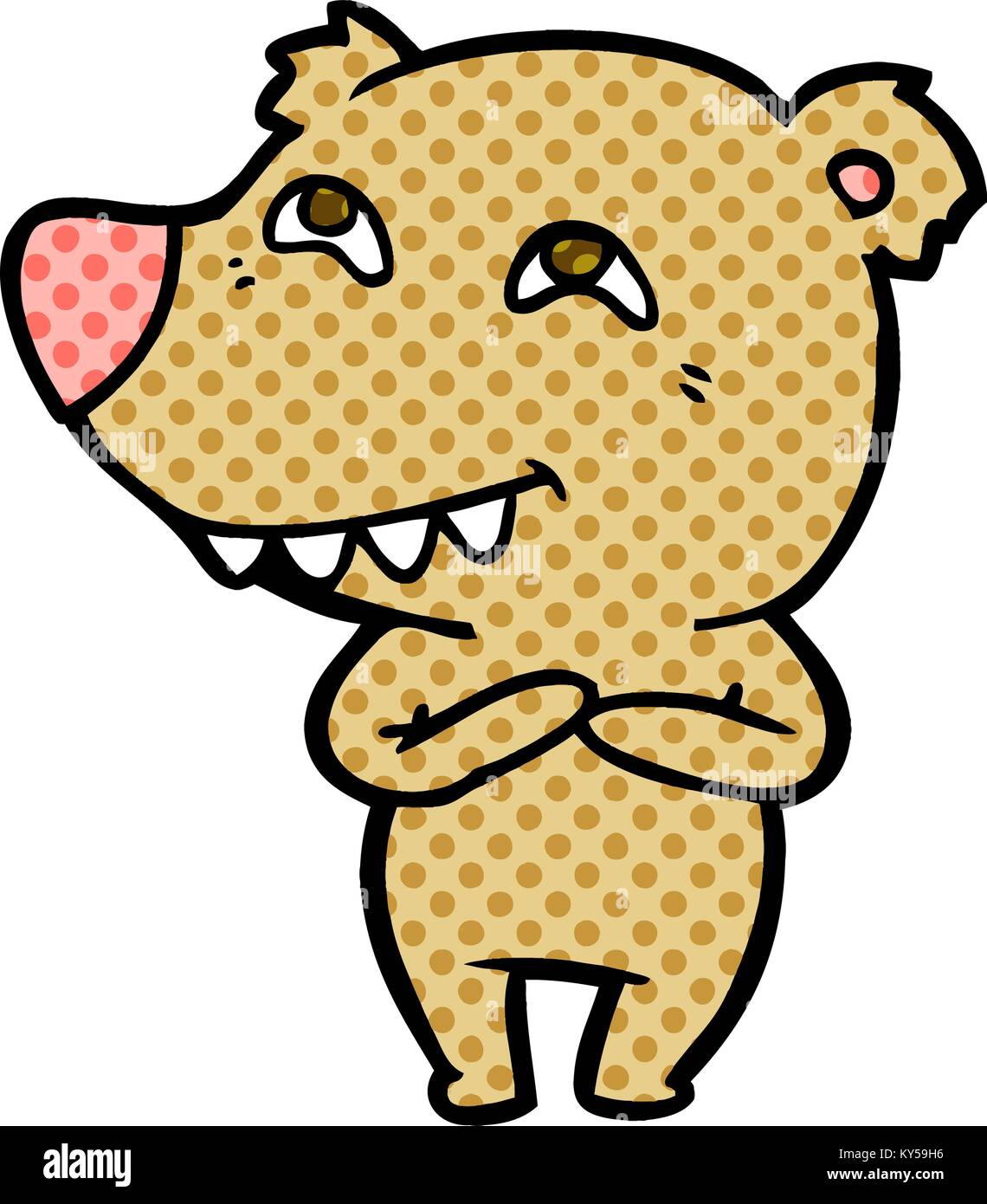 cartoon bear showing teeth Stock Vector Image & Art - Alamy