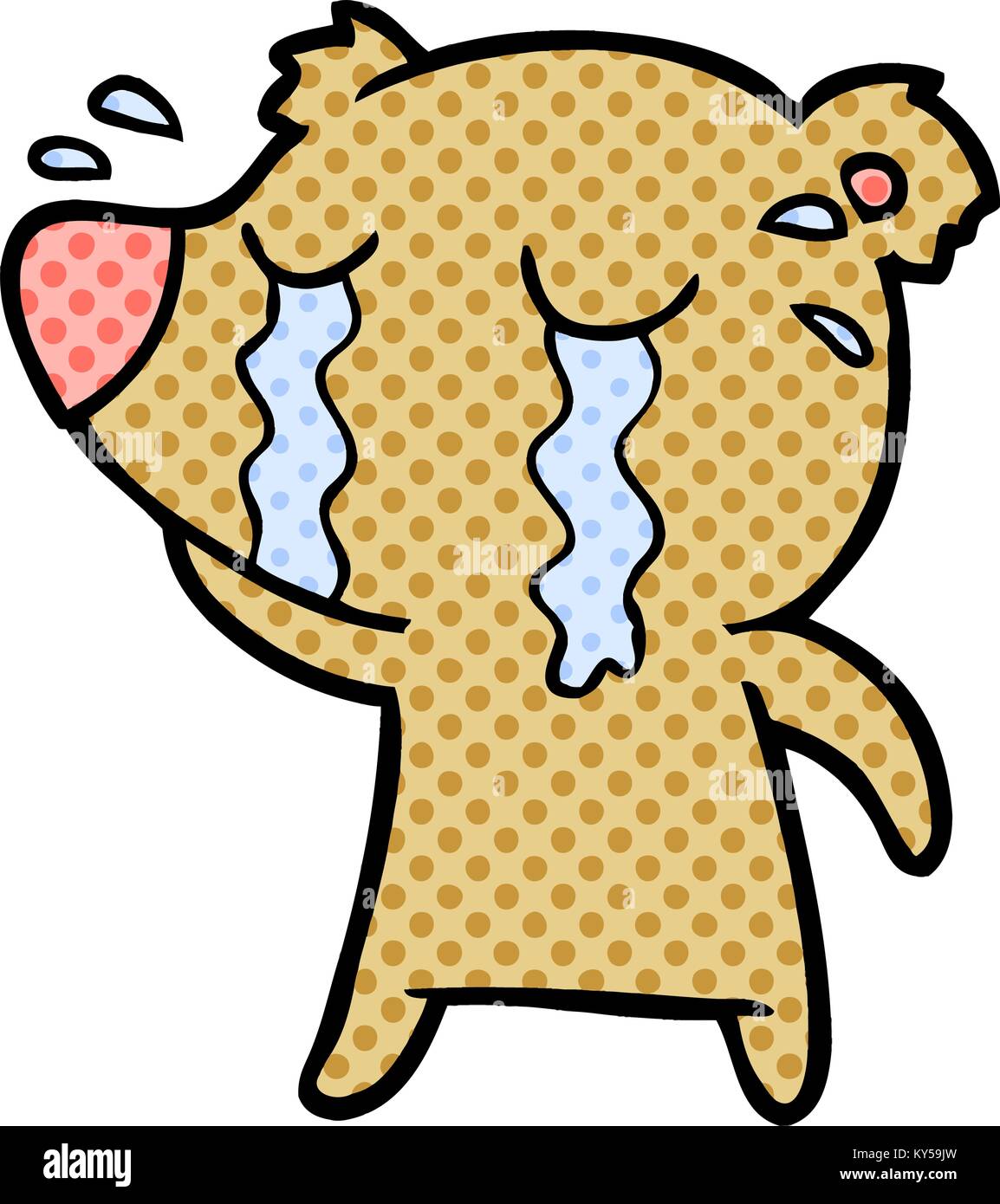 cartoon crying bear Stock Vector Image & Art - Alamy