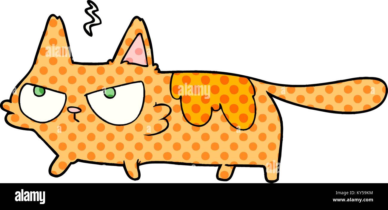 cartoon angry cat Stock Vector Image & Art - Alamy