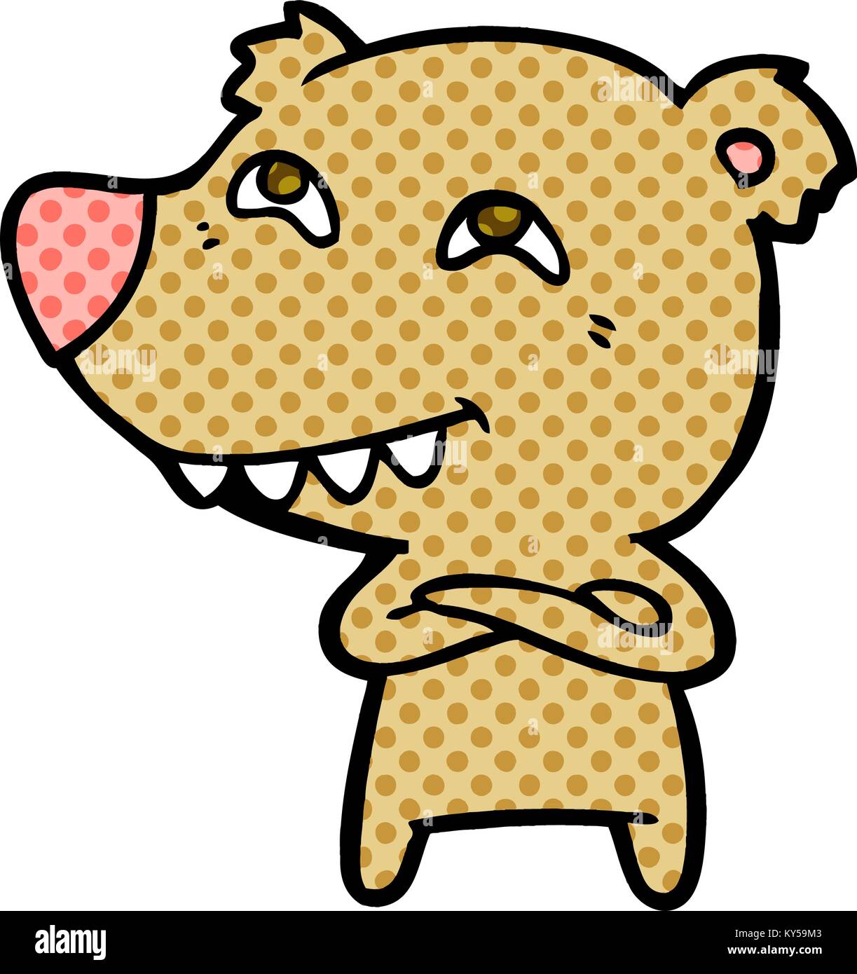 cartoon bear showing teeth Stock Vector Image & Art - Alamy