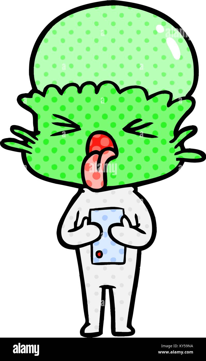 disgusted cartoon alien Stock Vector Image & Art - Alamy