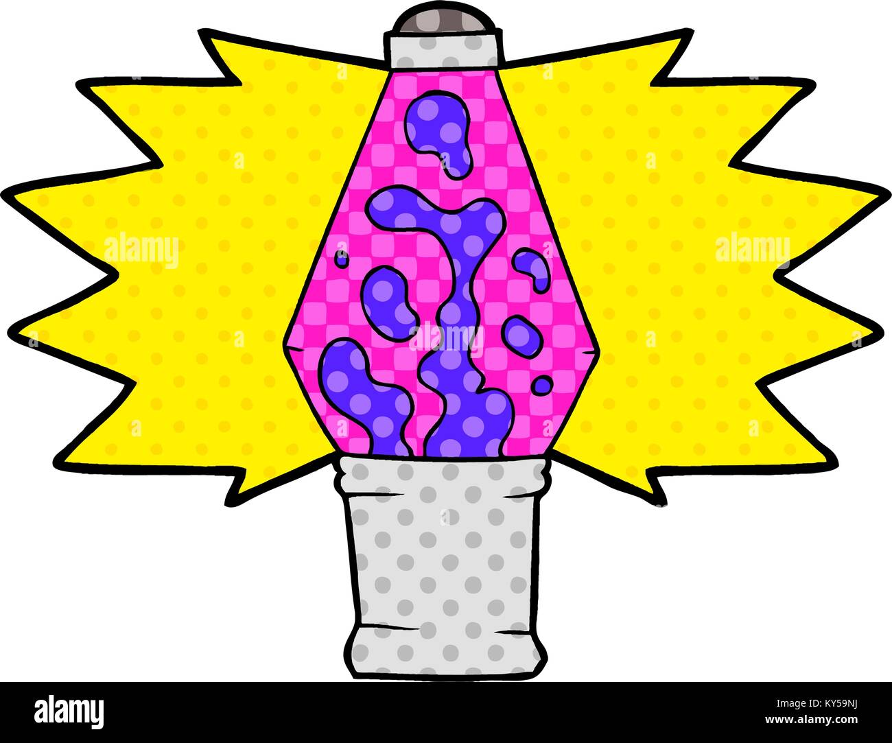 Hand drawn cartoon lava lamp hi-res stock photography and images - Alamy