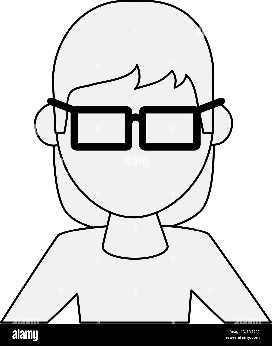 Geek woman avatar Stock Vector Image & Art - Alamy