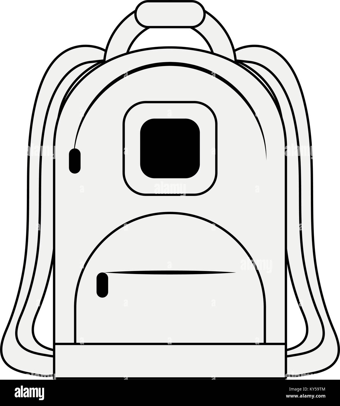 Backpack shot Stock Vector Images - Alamy