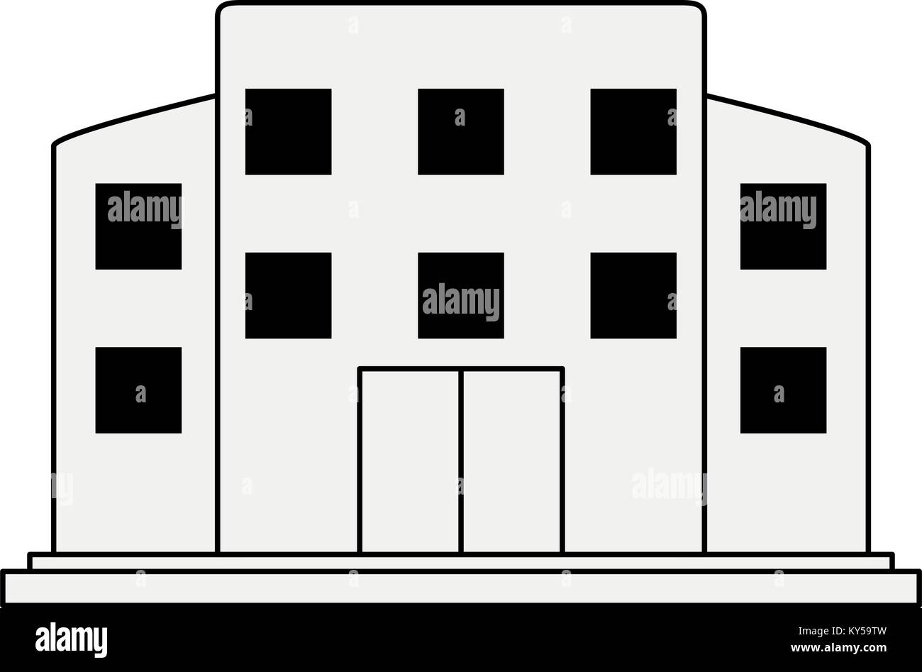 Hospital building symbol Stock Vector Image & Art - Alamy