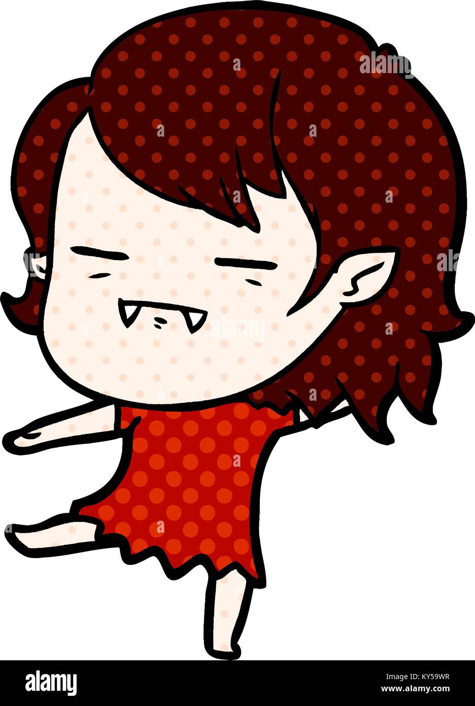 cartoon undead vampire girl Stock Vector Image & Art - Alamy