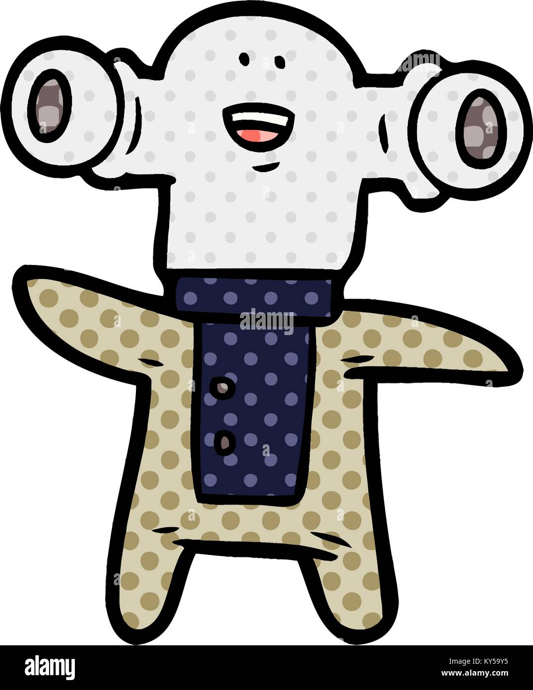 friendly cartoon alien Stock Vector Image & Art - Alamy