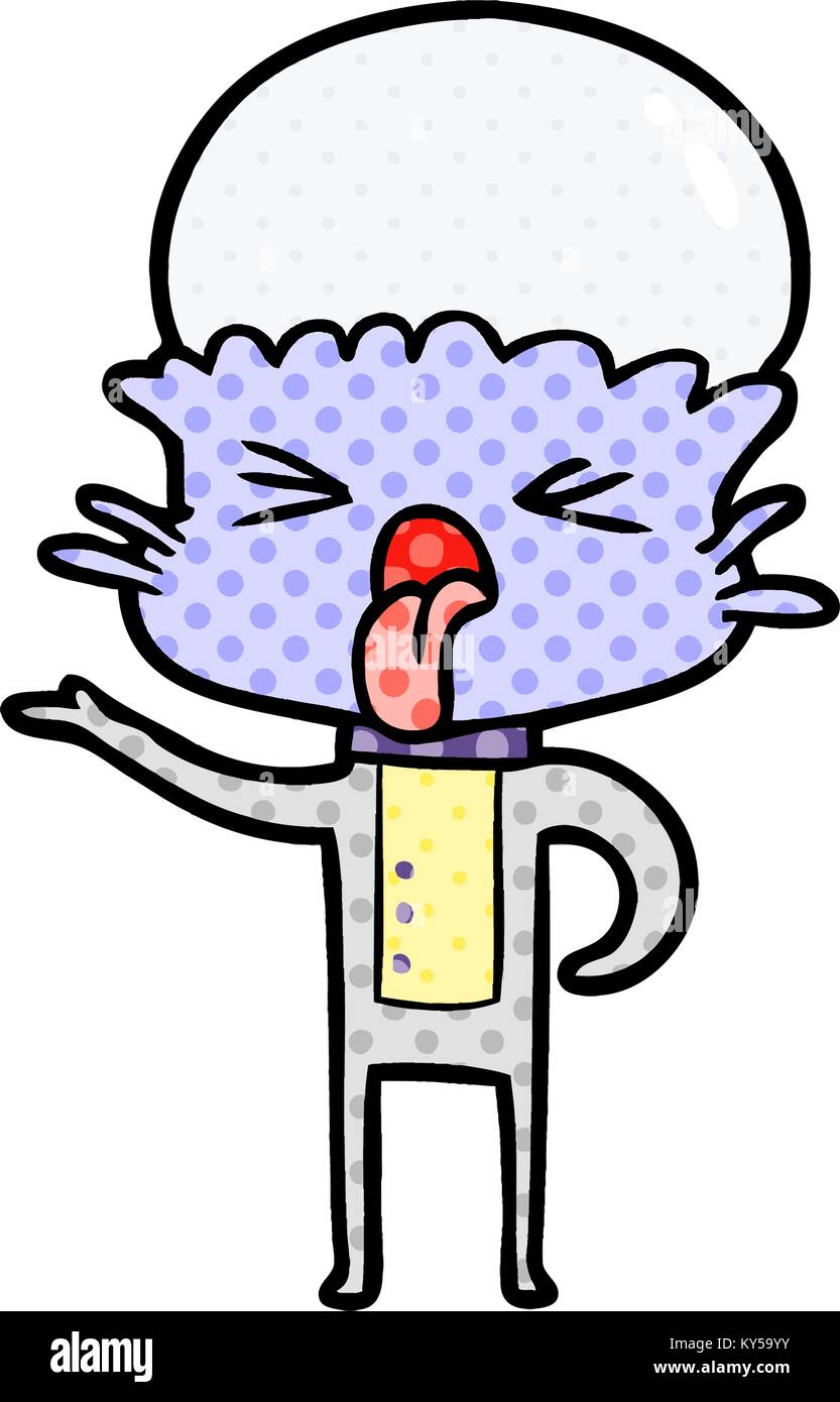 disgusted cartoon alien Stock Vector Image & Art - Alamy