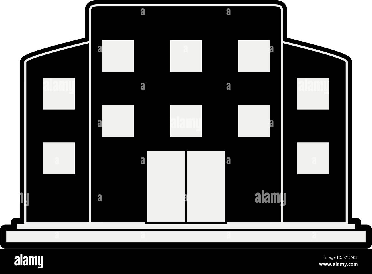 Hospital building symbol Stock Vector Image & Art - Alamy