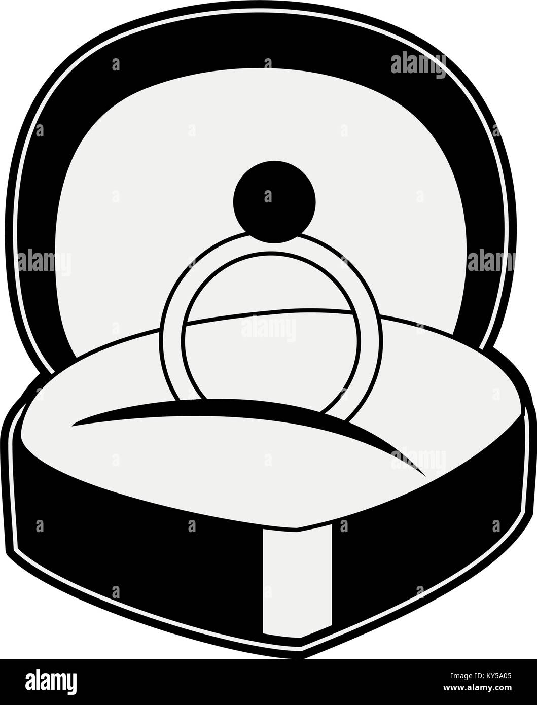Wedding ring in box Stock Vector Image & Art - Alamy